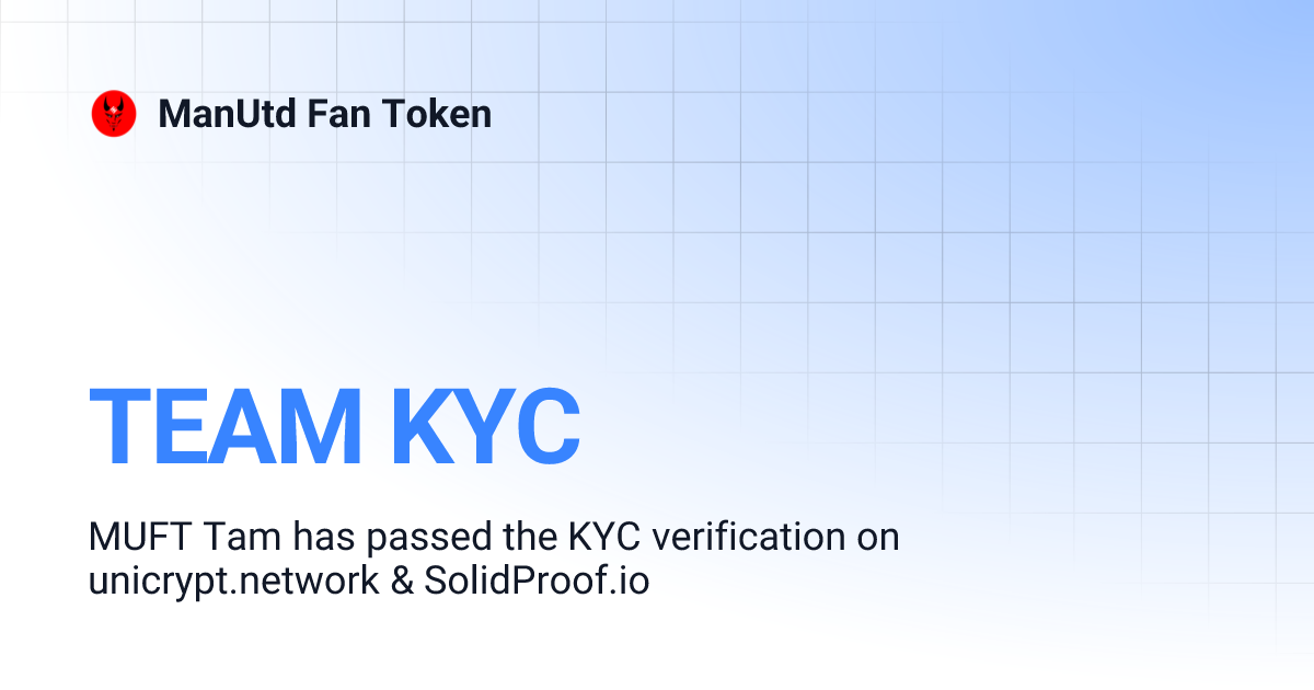 TEAM KYC | ManUtd Fan Token